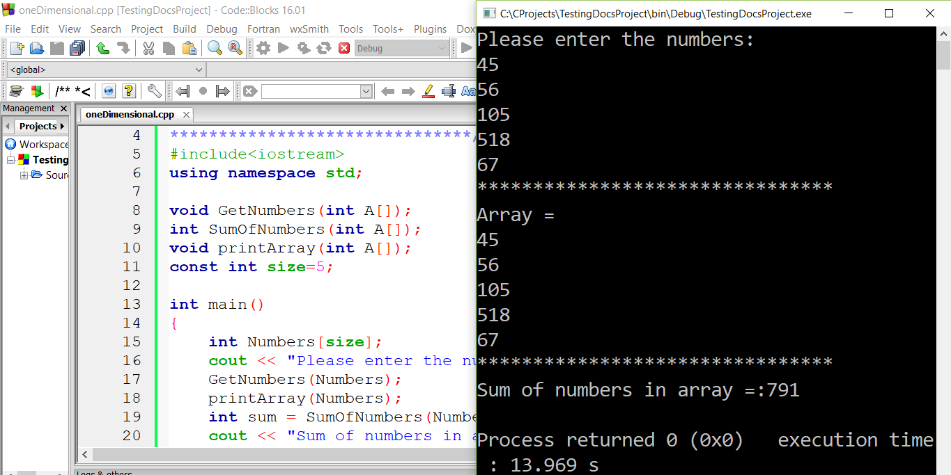 One Dimensional Array In C Program TestingDocs