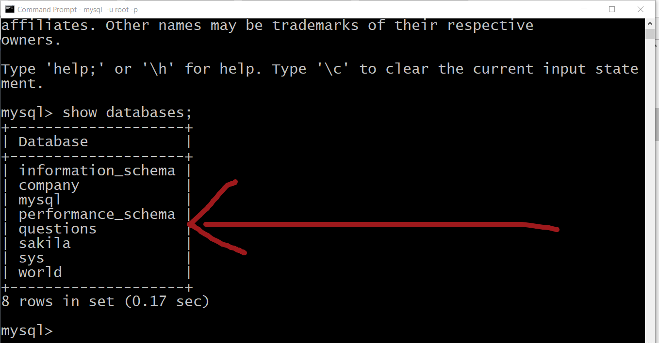 Working With MySQL Command Line TestingDocs