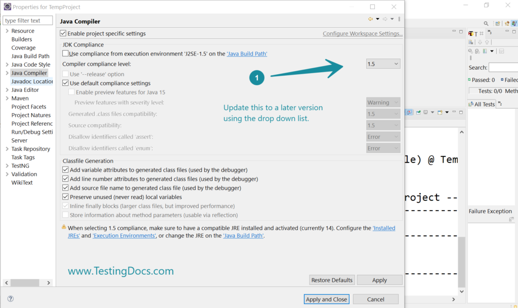 How to fix Source option 5 is no longer supported. Use 7 or later ...