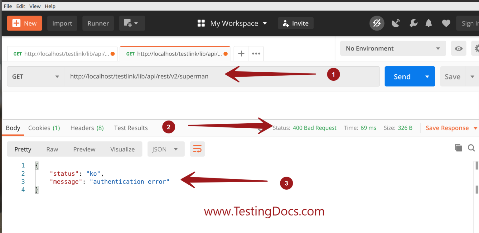 How to fix 400 Bad request error in TestLink API - TestingDocs
