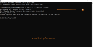 How to create a Windows Service for Apache Server - TestingDocs