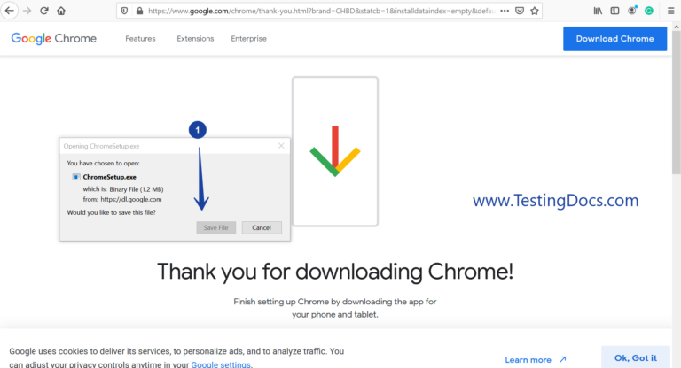 How to Download Chrome Browser on Windows - TestingDocs