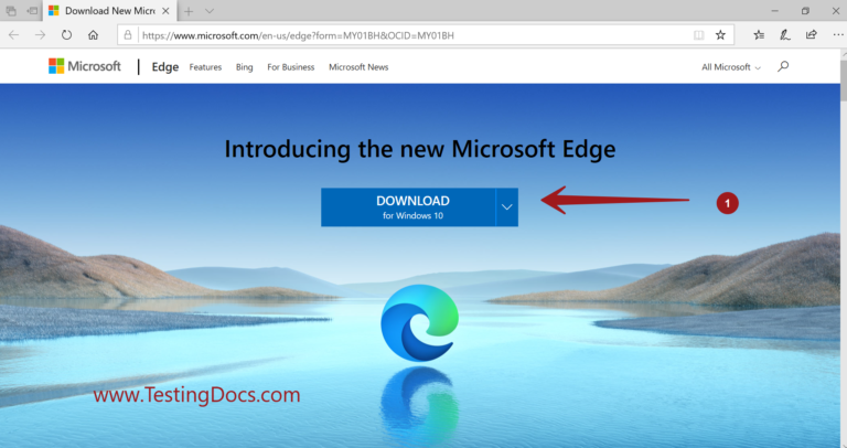 Download and install new Edge Browser - TestingDocs.com