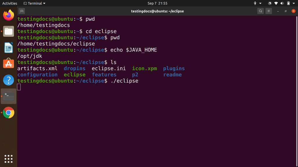 How to launch Eclipse from Terminal in Ubuntu Linux - TestingDocs.com
