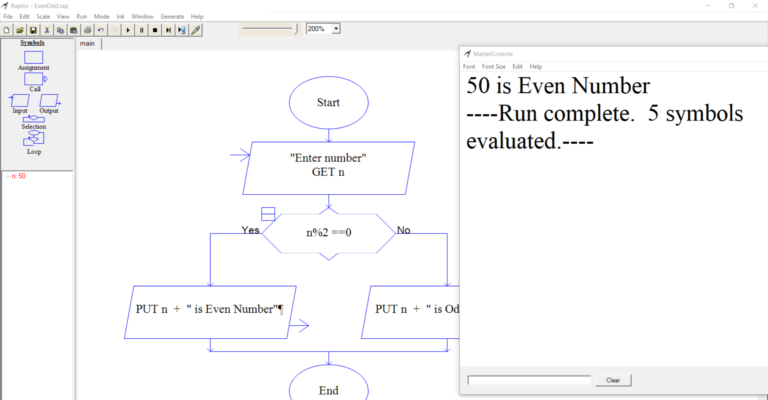 Find a Number is Even or Odd Raptor Flowchart | TestingDocs.com