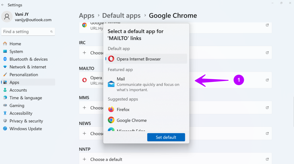 How to make Google Chrome your default browser? - TestingDocs