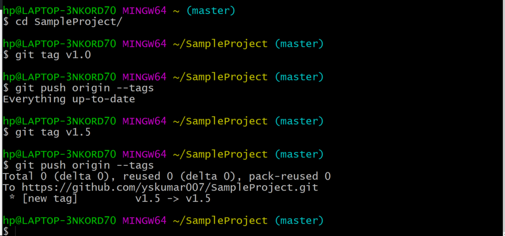 How to create a tag on GitHub? - TestingDocs
