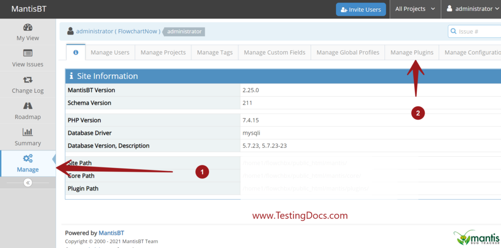 How to install MantisBT Plugins? - TestingDocs