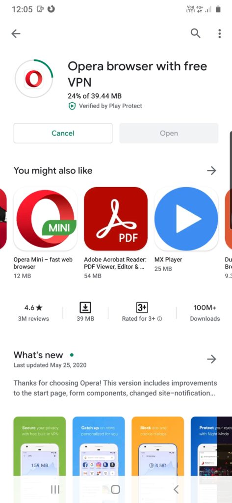 How to install Opera Mobile Browser app - TestingDocs