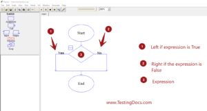 How to use selection symbol in Raptor flowchart | TestingDocs.com