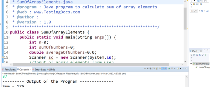 Java Programs Archives | Page 4 of 4 | TestingDocs