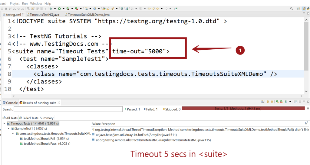 How to Test method Timeouts in TestNG - TestingDocs
