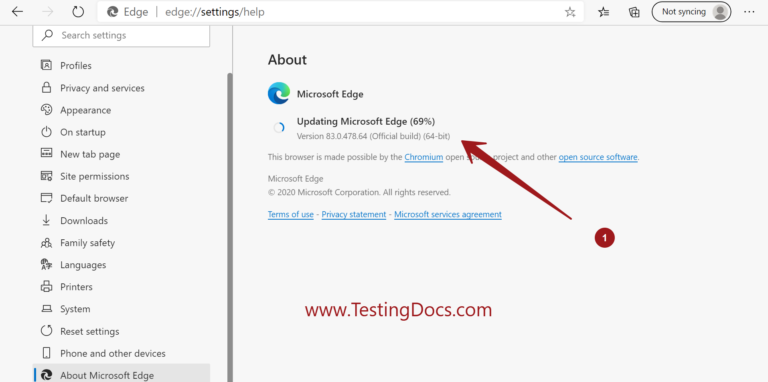 How to manually Update new Edge Browser on Windows - TestingDocs