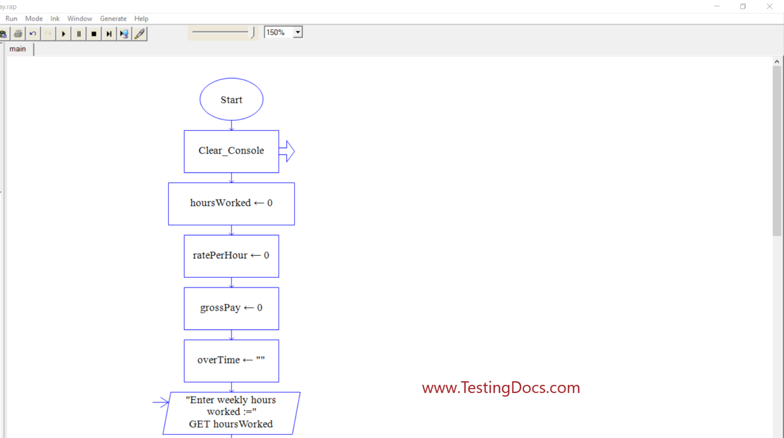 Weekly Gross Pay Raptor Flowchart - TestingDocs.com