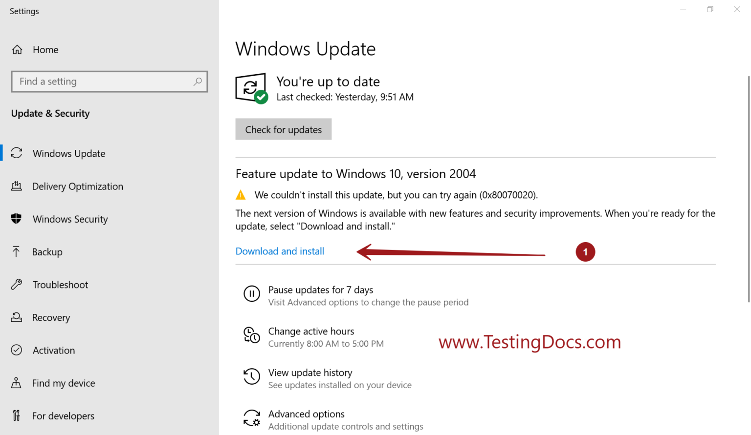 How to Update Windows 10 Operating System - TestingDocs