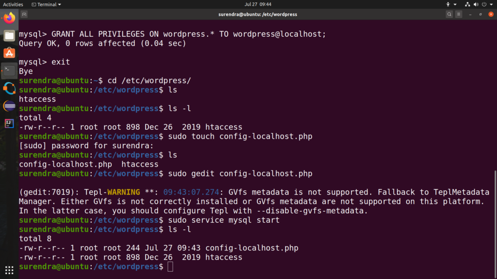 Install Wordpress On The Linux Machine Testingdocs