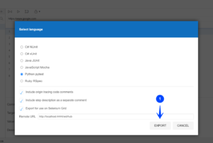 Export Selenium IDE Test Cases - TestingDocs.com