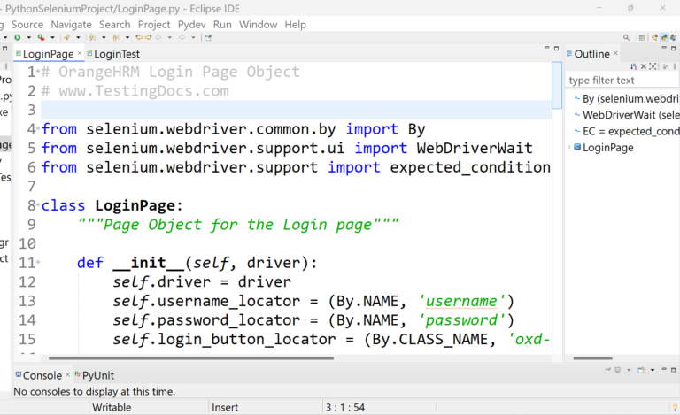 OrangeHRM Login Page Object - TestingDocs.com