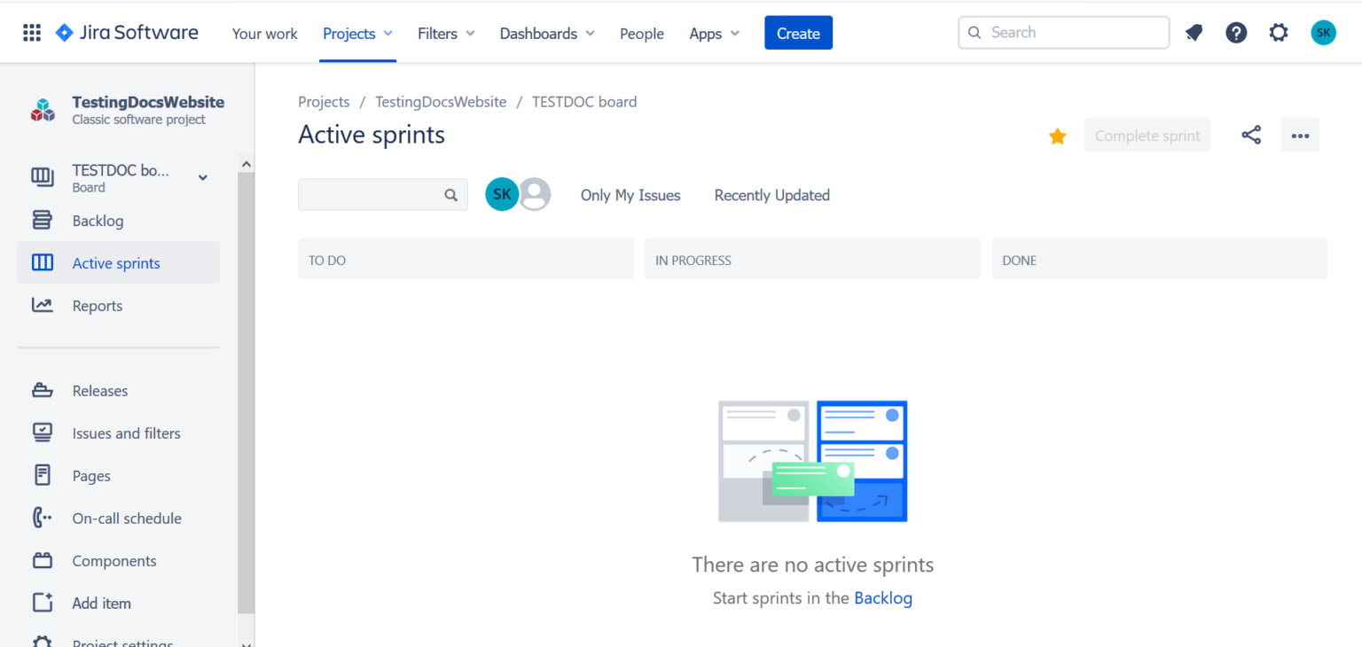 Create a Sprint in Jira Software - TestingDocs