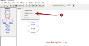 Procedure in Raptor flowcharts - TestingDocs