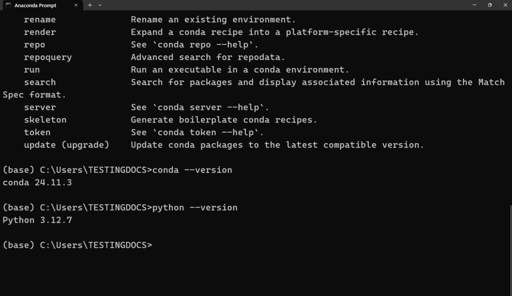 Install Anaconda on Windows - TestingDocs