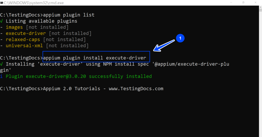 Appium 20 Plugins Testingdocs