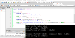 C++ Program to Compute Circumference of a Circle - TestingDocs