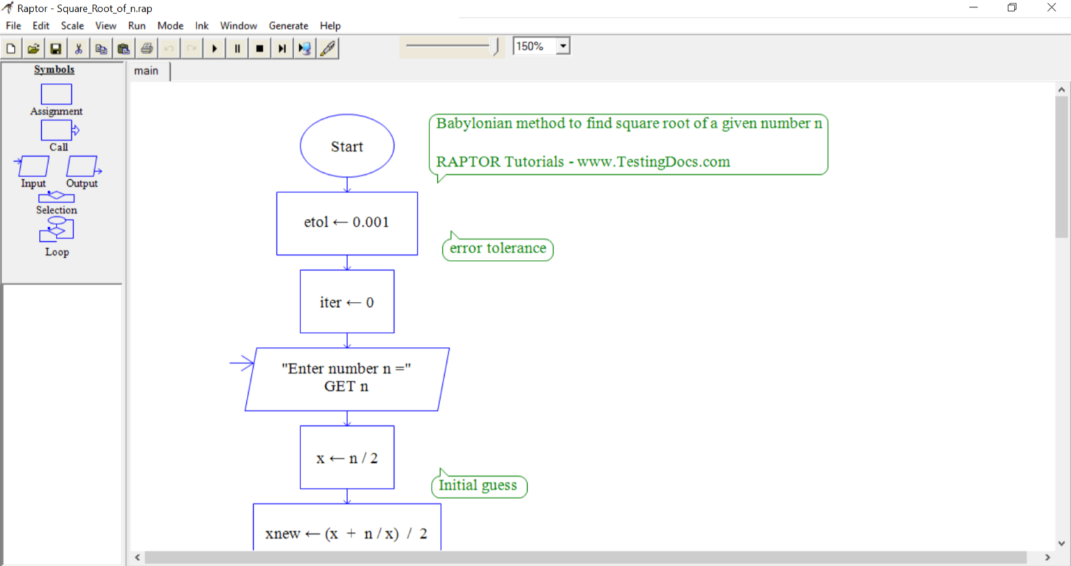 Find the square root of a number [Babylonian method ] - TestingDocs.com