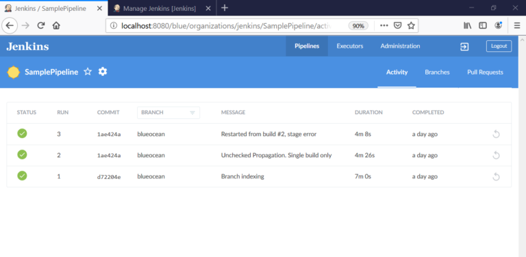 Blue Ocean Jenkins Plugin - TestingDocs