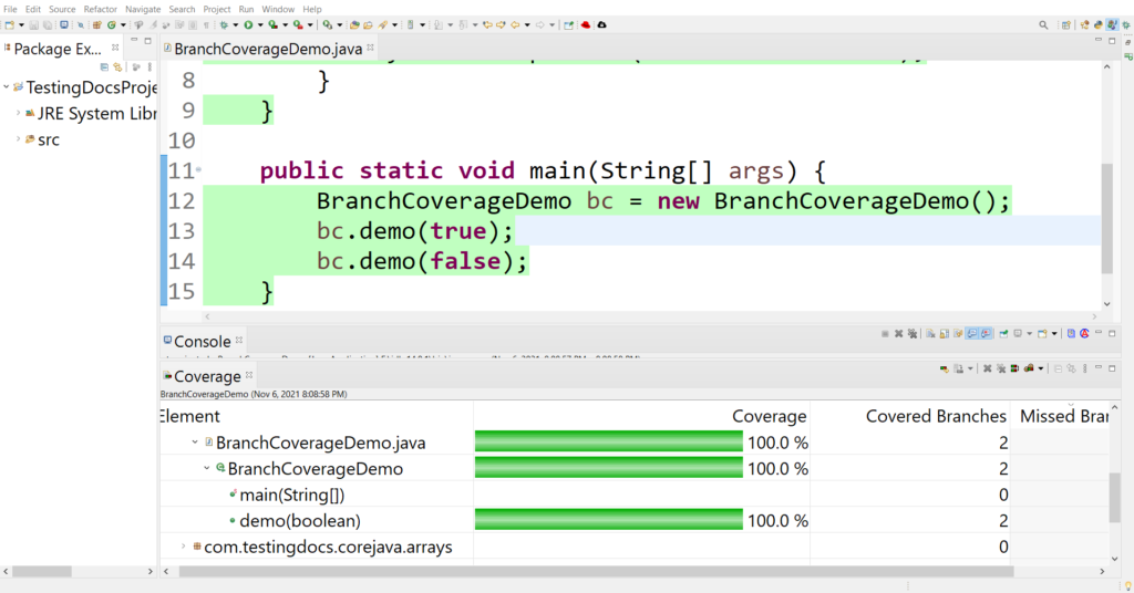 Branch Coverage - TestingDocs