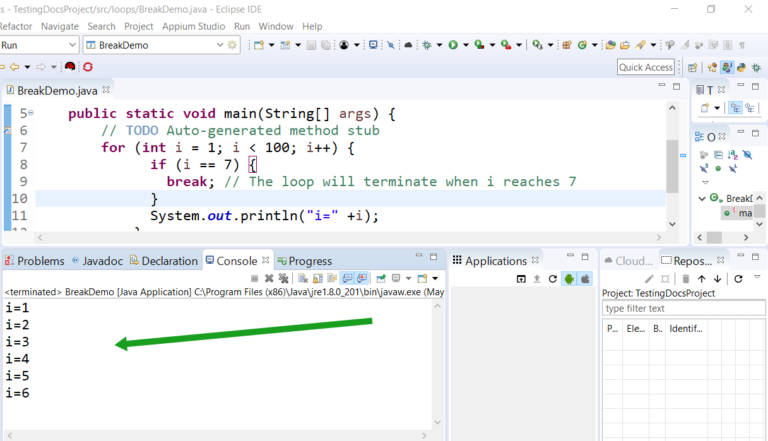 Java break Statement - TestingDocs.com