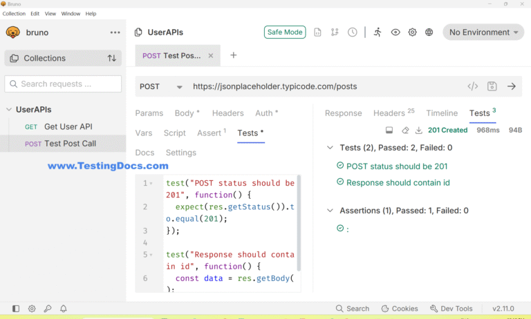 Bruno API Test Scripts | TestingDocs