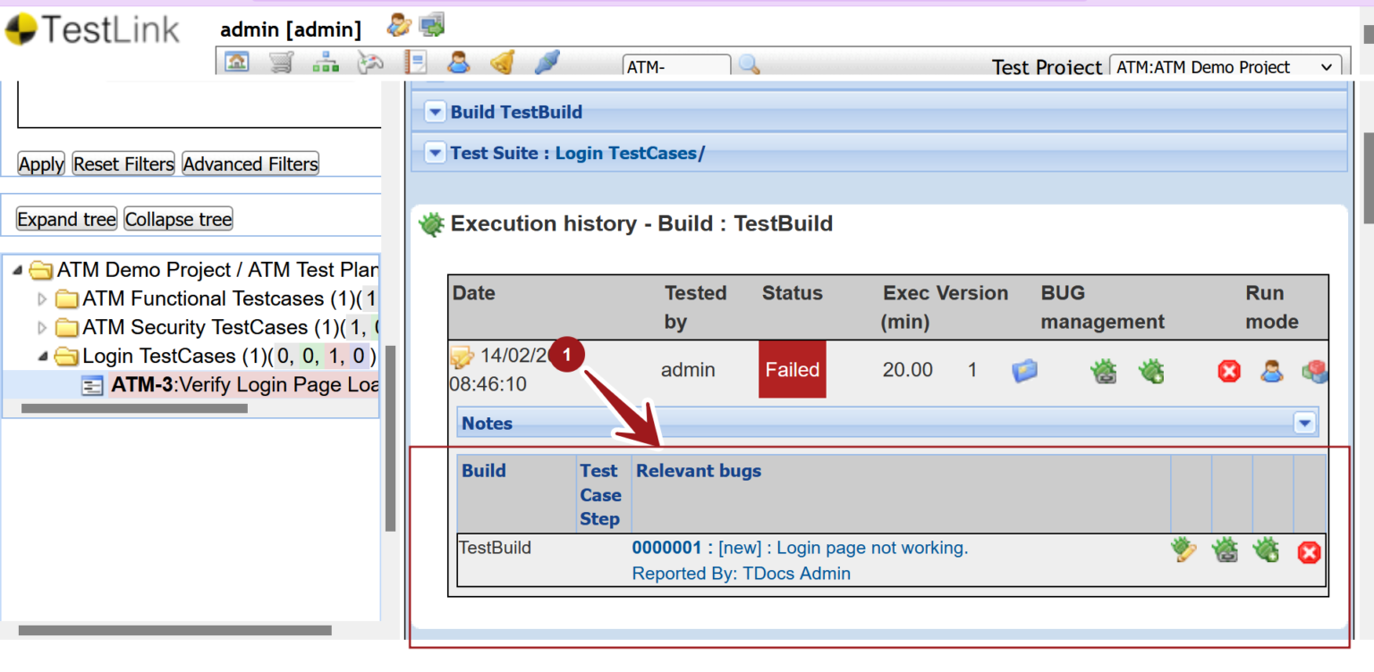 Link Defects to Test Cases in TestLink - TestingDocs