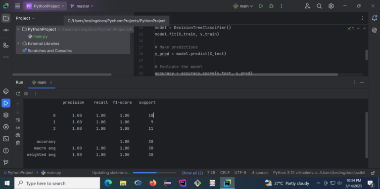 Machine Learning Model using Scikit-learn | TestingDocs.com
