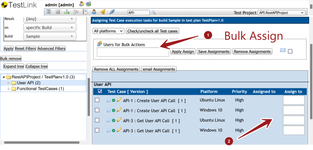 Assign Test Case to Tester in TestLink - TestingDocs