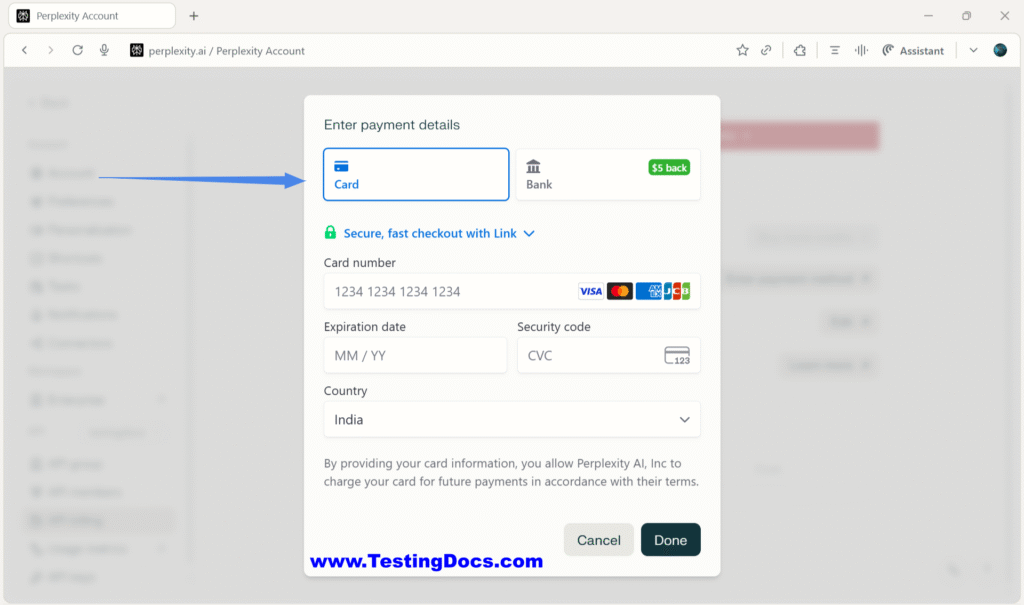 Getting Started with Perplexity API - TestingDocs