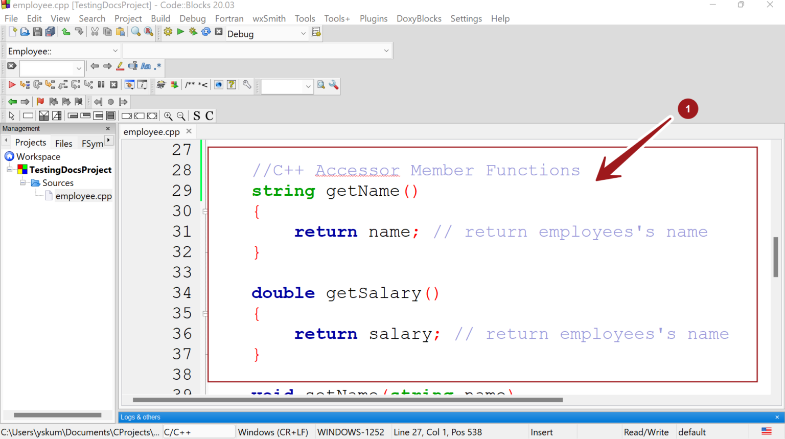 C++ Accessor & Mutator Member Functions - TestingDocs