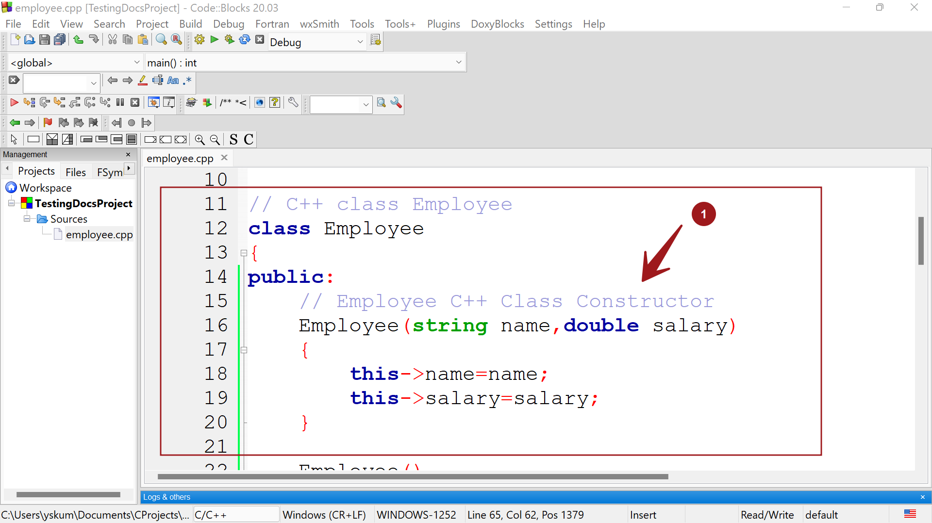 C Initialize Class Member Without Default Constructor