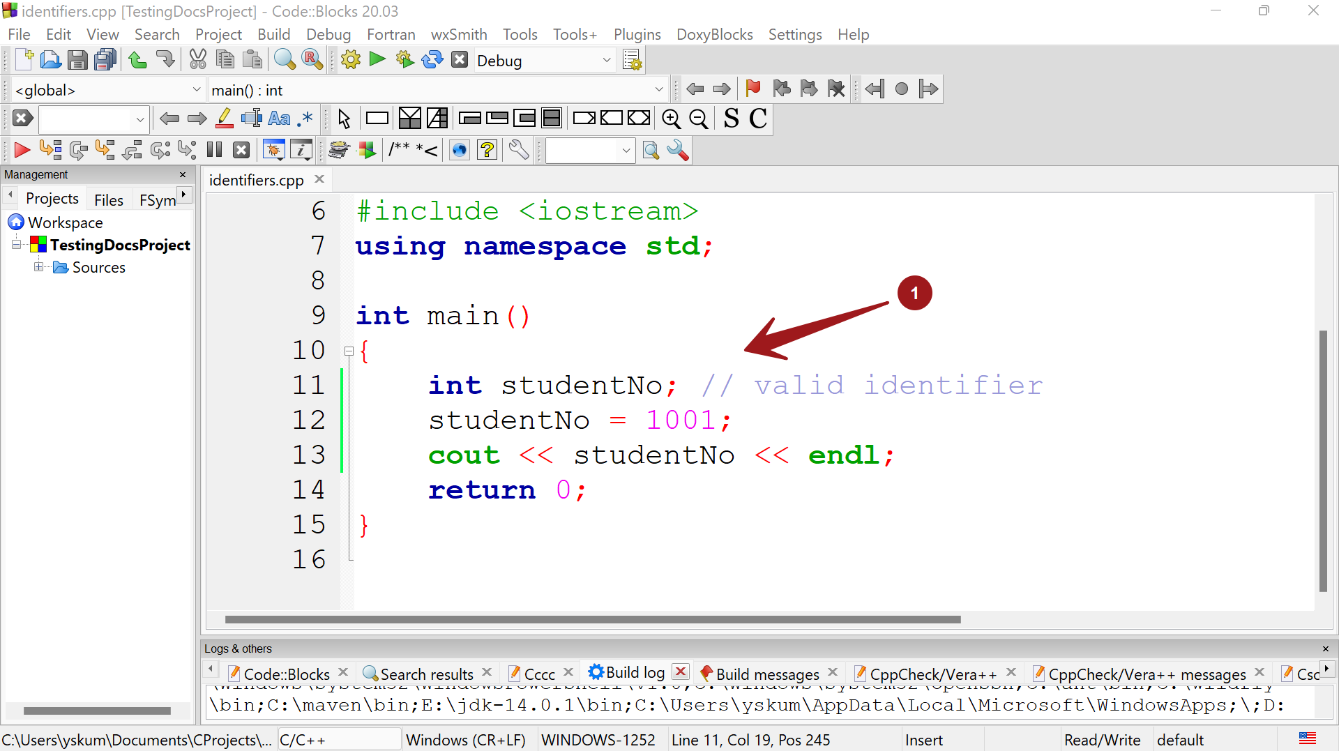 C Identifiers TestingDocs
