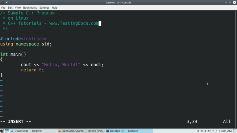 Run C++ Program on Linux | TestingDocs.com