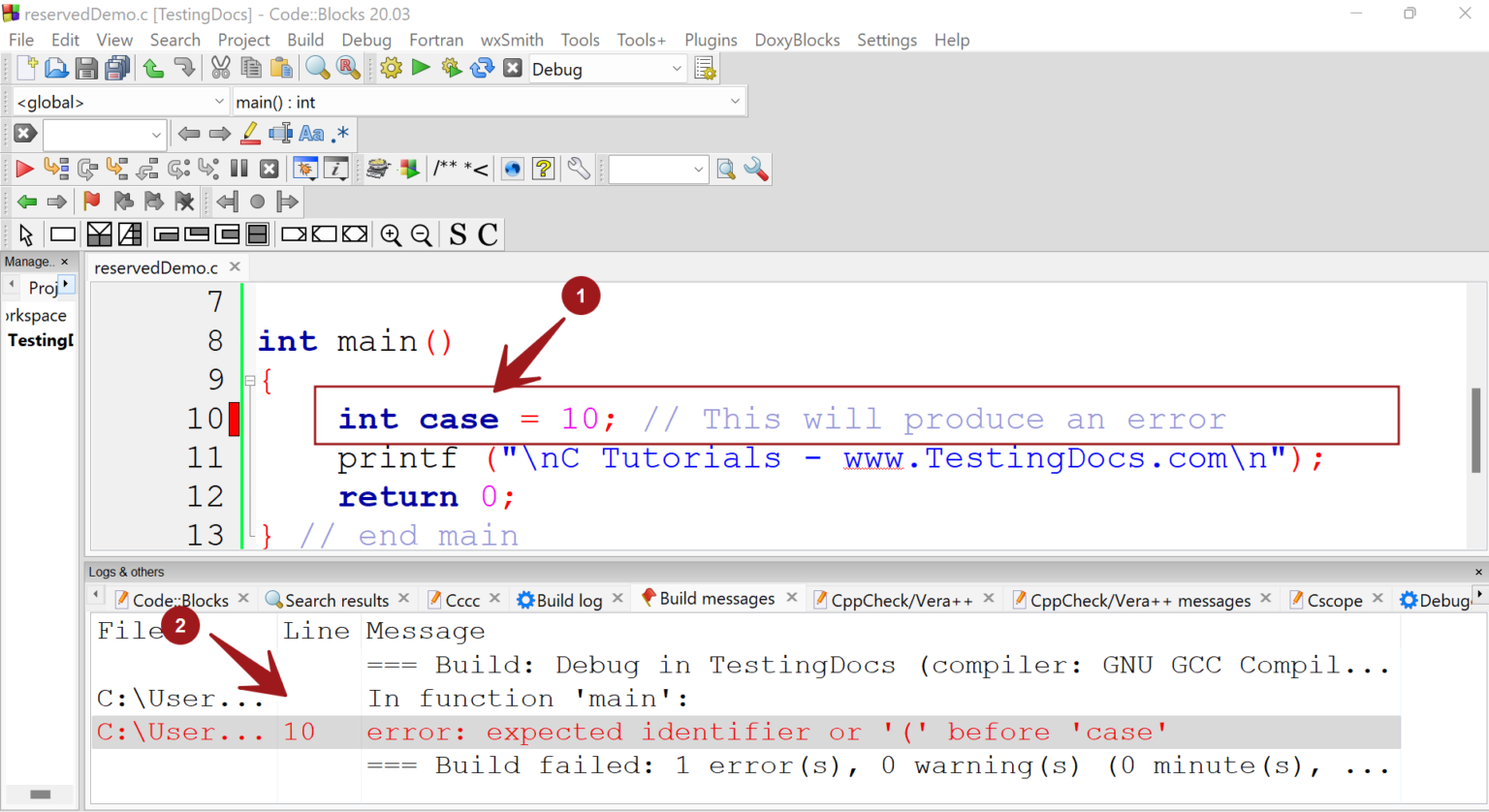 C Reserved Words - TestingDocs