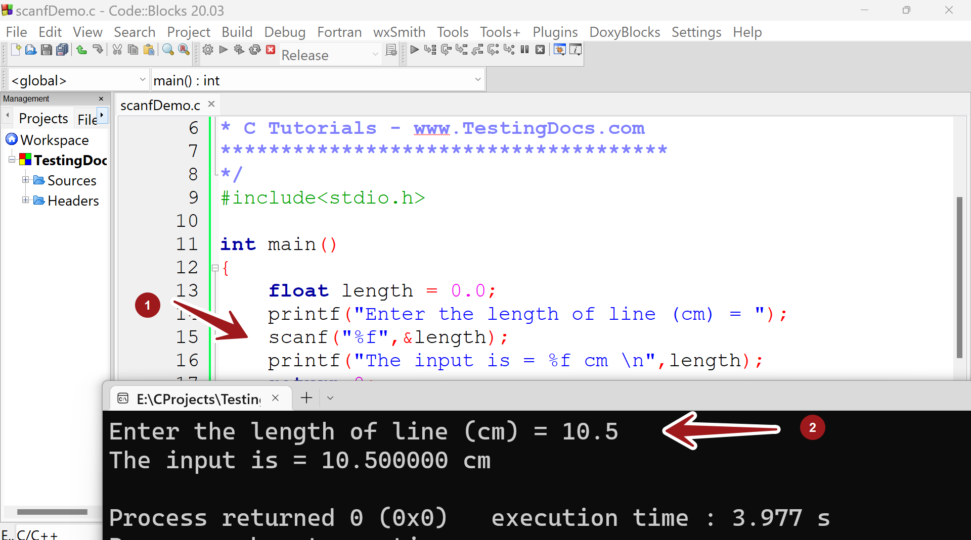 C Scanf Function TestingDocs