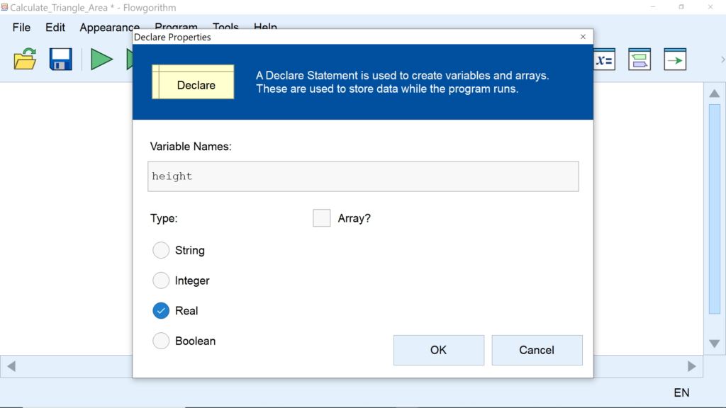 Calculate Triangle Area Flowchart - TestingDocs