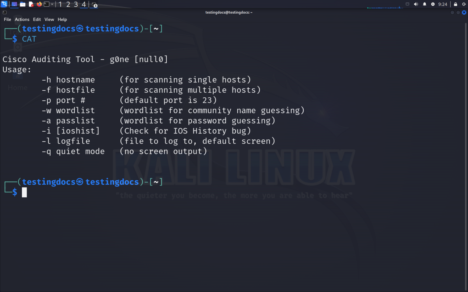 Cisco Tools In Kali Linux Testingdocs
