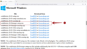 Install CodeBlocks IDE on Windows 11 - TestingDocs
