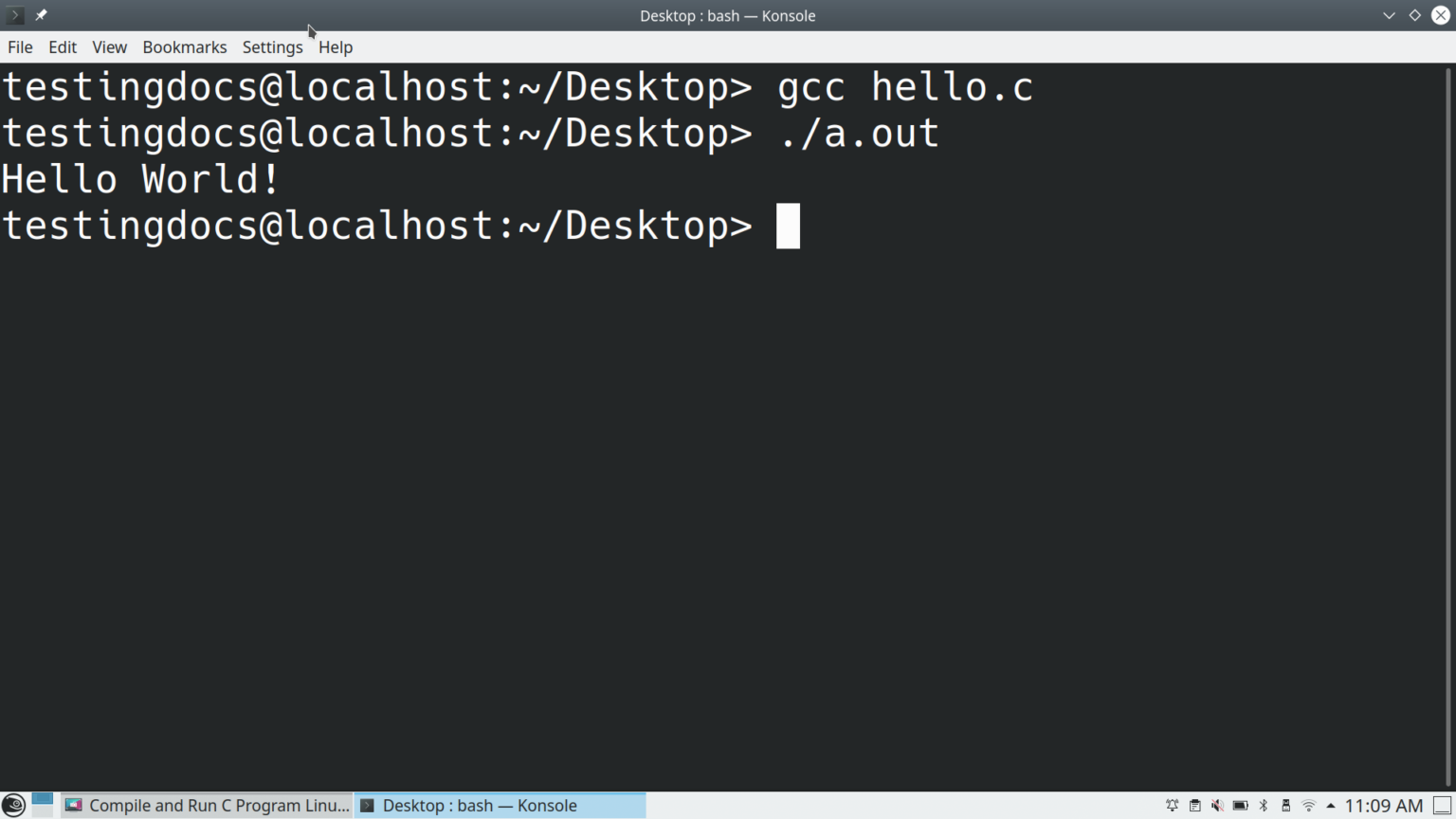 Compile & Run a C Program on Linux - TestingDocs