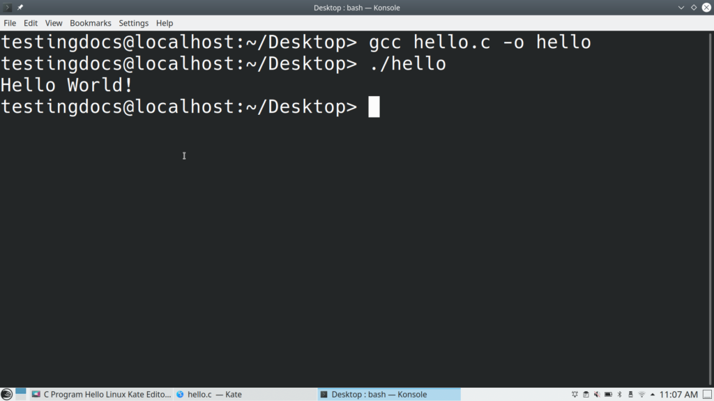 Compile & Run a C Program on Linux - TestingDocs