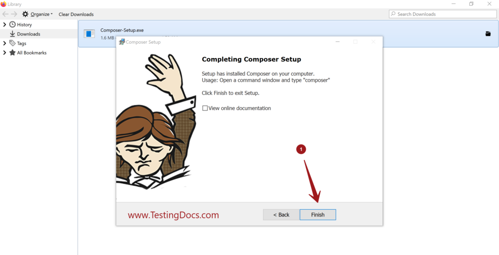 Composer Download on Windows - TestingDocs