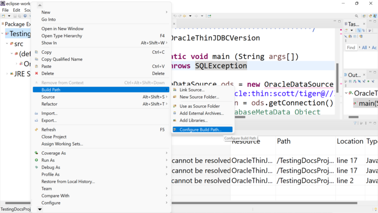 Configure JDBC Driver in Java Project | TestingDocs.com