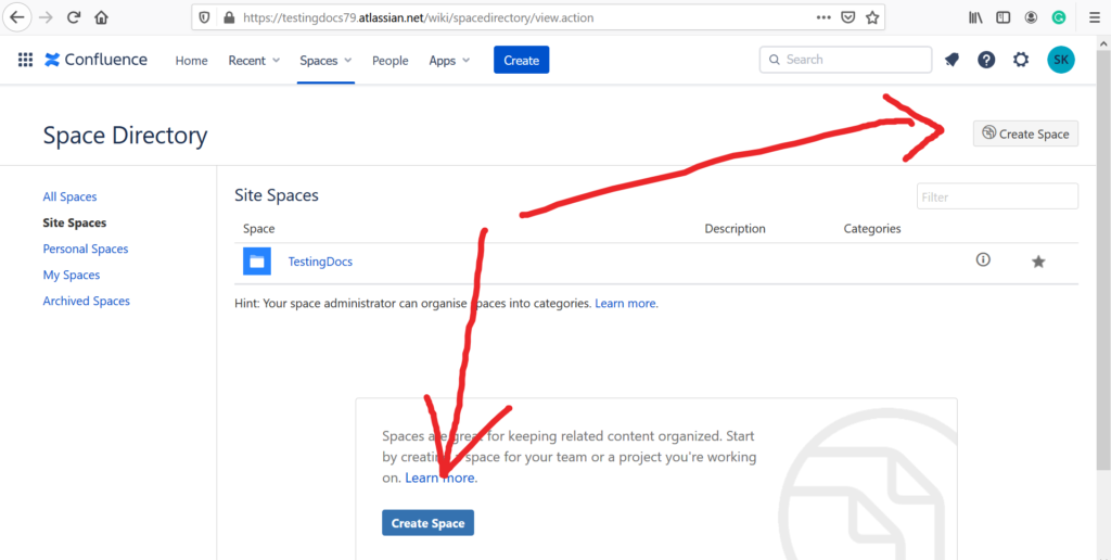 Connect Confluence space to a Project - TestingDocs